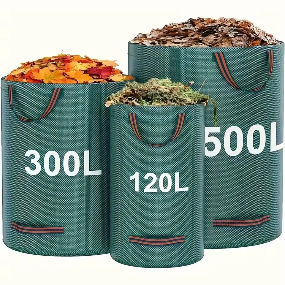 Heavy-Duty PP Garden Waste Bags - Reusable Yard Debris Bags with ...