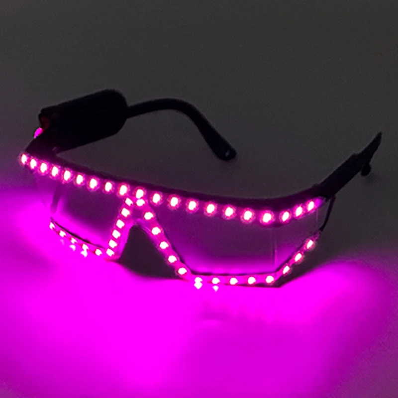 Hot-Fluorescent-Luminous-Rave-Glasses-LED-Cyberpunk-Goggles-With-Lights ...