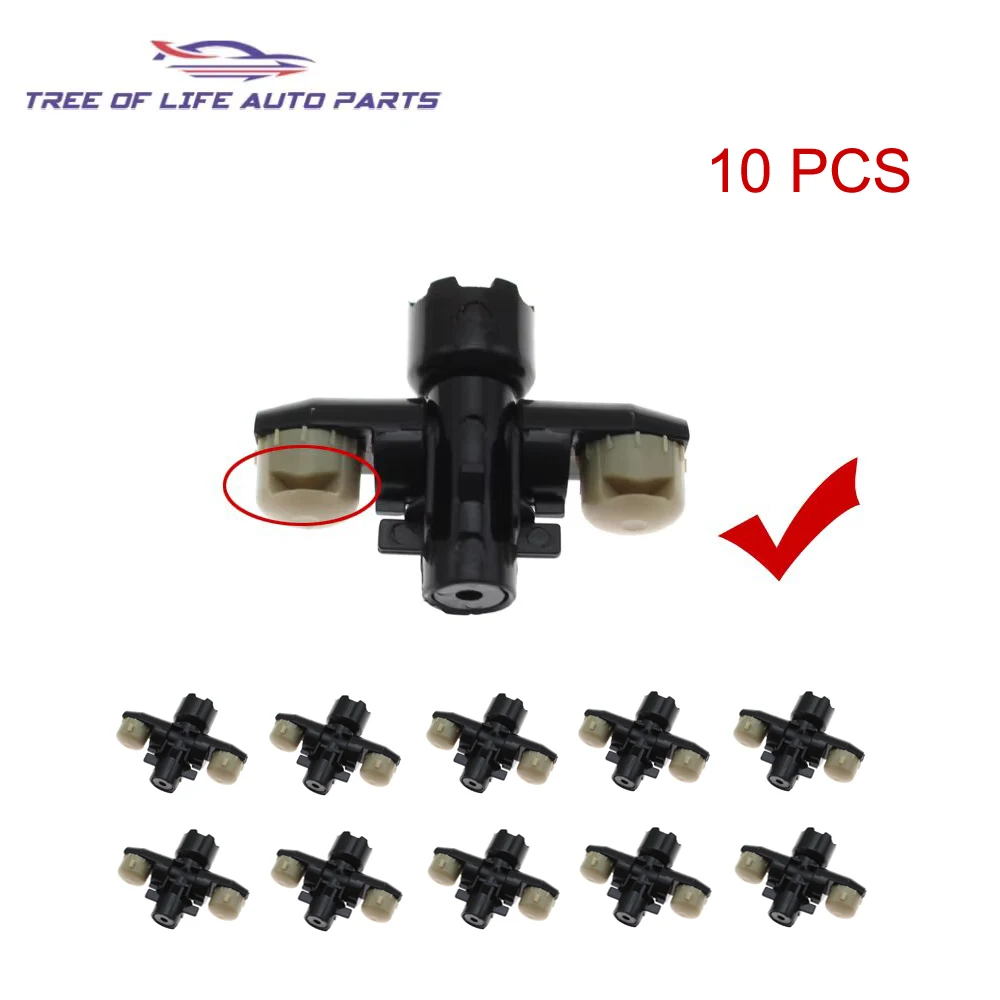 1/2/5/10 Headlamp Headlight Cleaning Washer Spray Nozzle Jet Cover Cap ...