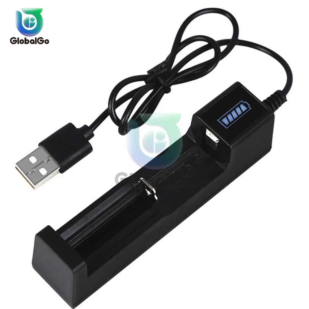 Universal 1 slot Battery USB Charger adapter LED Smart Chargering for ...