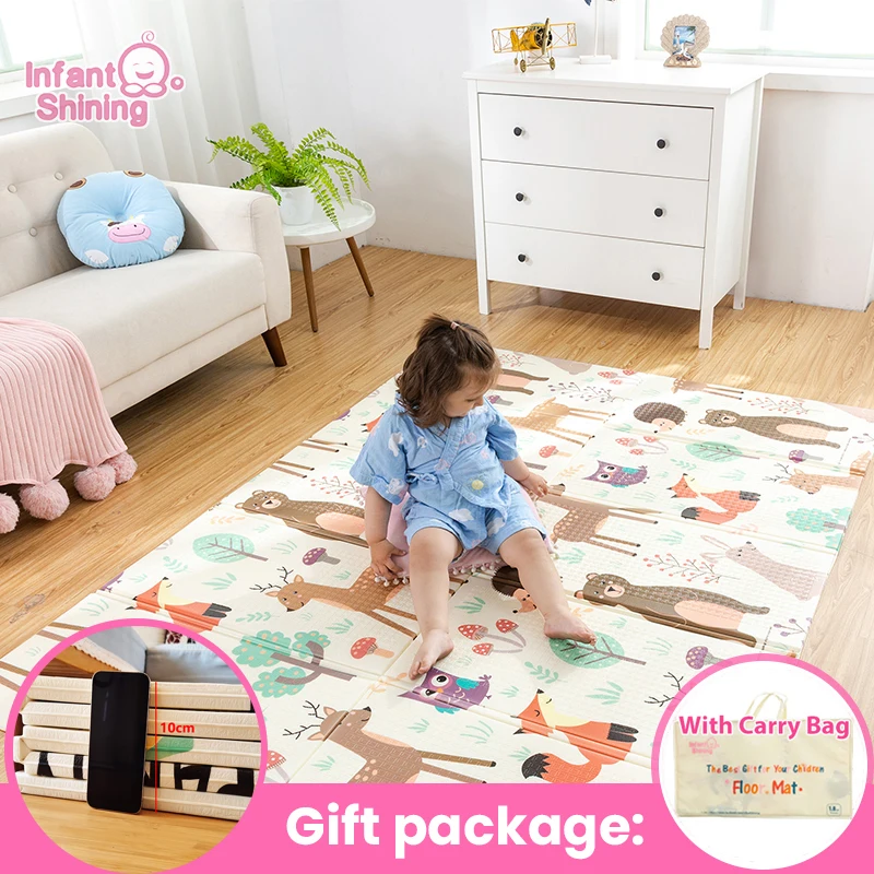 Infant Shining Baby Play Mat Xpe Puzzle Children's Mat Thickened Tapete ...