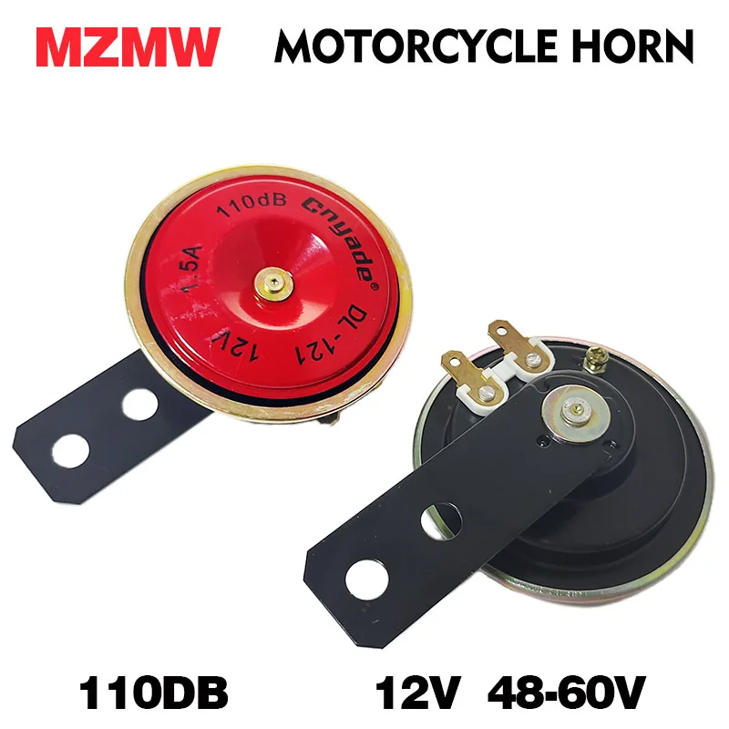 Motorcycle Horn 12V 48V-60V Loud 110db Waterproof Moped Scooter Dirt ...