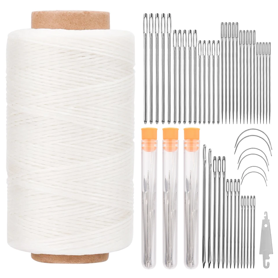 Sewing Thread Waxed Thread For Leather Craft - 273 Yards Sewing String ...