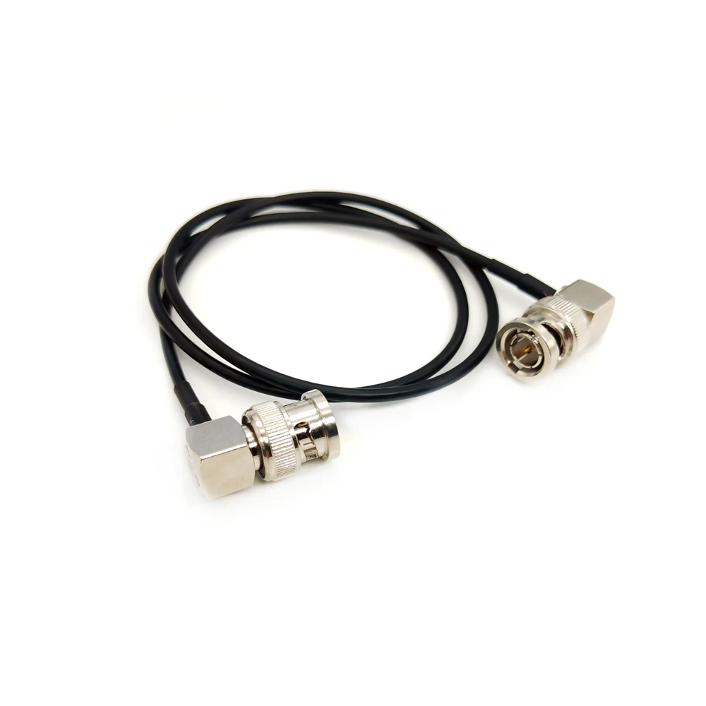 Thin Soft 75 ohm HD SDI BNC Male Elbow Right Angle Extension Cable for ...