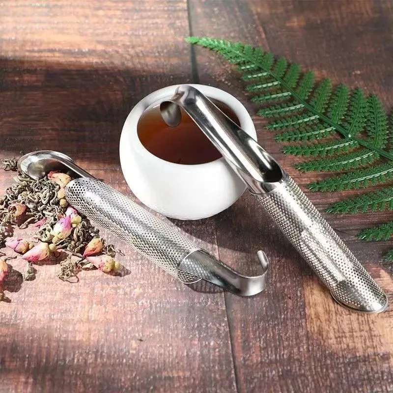 New Steel Tea Infuser Creative Pipe Tea Strainer Mug Hook Hanging ...