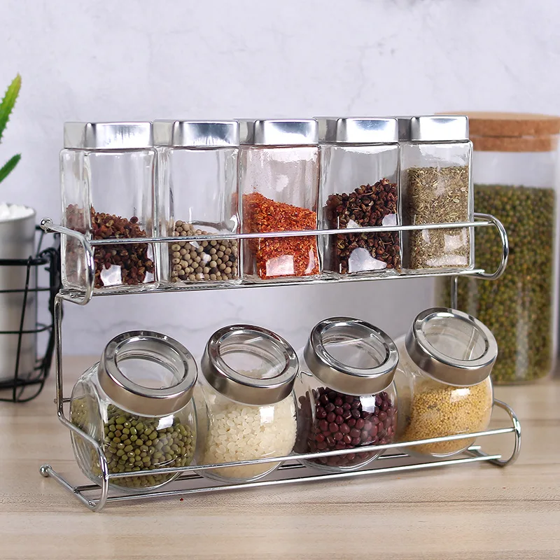 Kitchenware-Glass-Condiment-Bottle-Salt-Tank-Receiving-Box-Combination ...