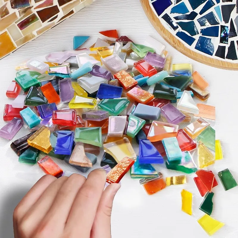 250g-Irregular-Shaped-Mosaic-Tiles-Mixed-Color-Particles-Mosaic-Piece ...