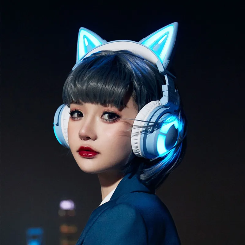 Anime Cat With Headphones