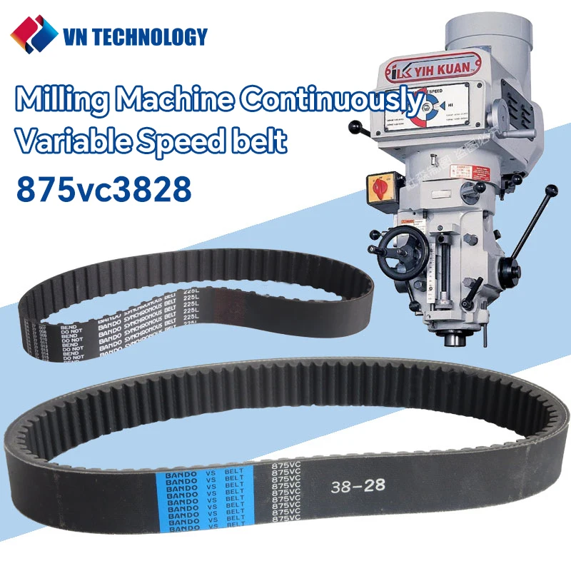 Turret Milling Machine Stepless Speed Belt Synchronous Belt 875VC3828 ...