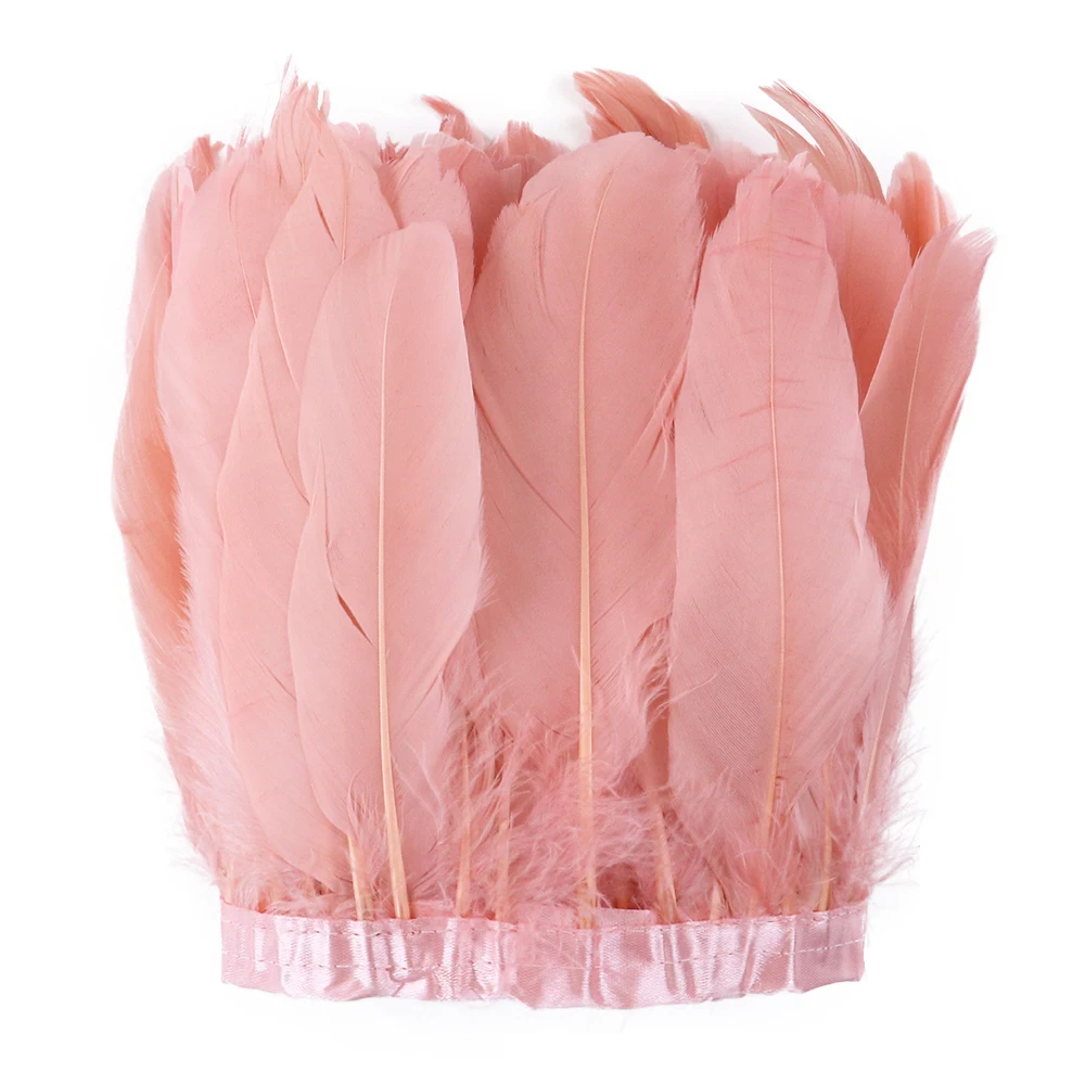 1-Yard-Pink-Goose-Feathers-Trim-15-20CM-for-Wedding-Clothing-Decoration ...