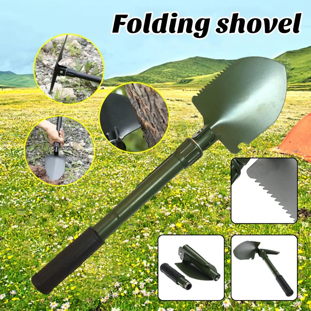 Military-Folding-Shovel-with-Carry-Case-Folding-Pick-Portable ...