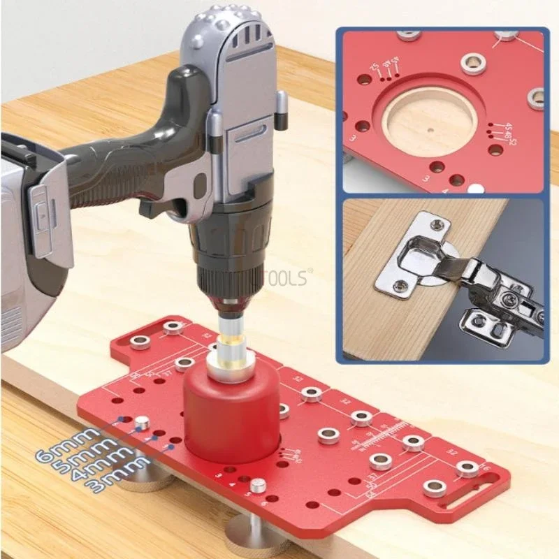 2-in-1-Hinge-Cabinet-Door-Row-Hole-Puncher-Furniture-Drilling-Locator ...