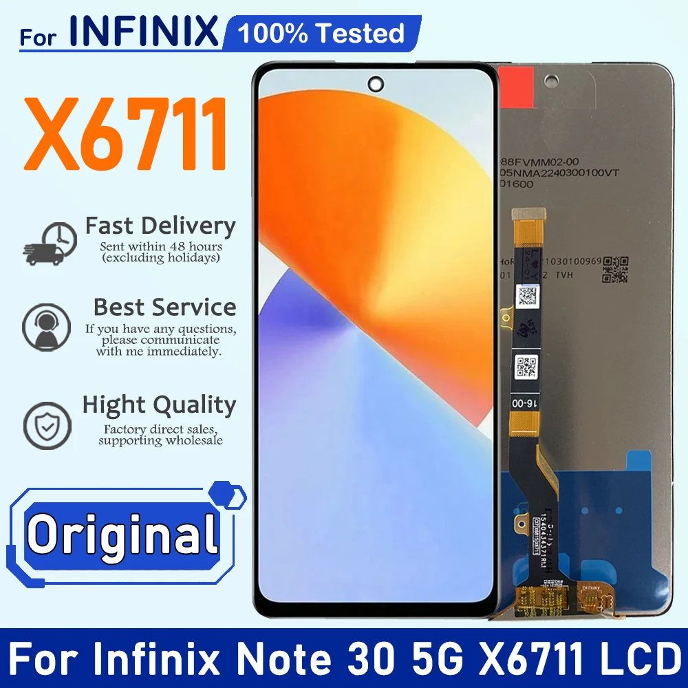 6-78-For-Infinix-Note-30-5G-LCD-Display-Touch-Screen-Digitizer-Assembly ...