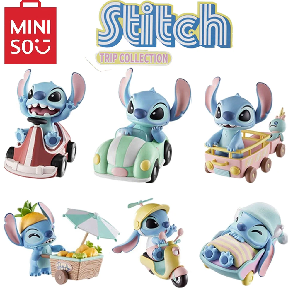 Miniso-X-Disney-figuras-Kawaii-de-Stitch-Trip-colecci-n-de-6-estilos ...