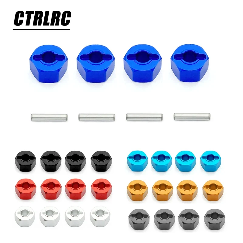 4Pcs-Metal-12mm-Wheel-Hex-Hub-Adapter-For-1-16-MJX-H16-16207-16208 ...