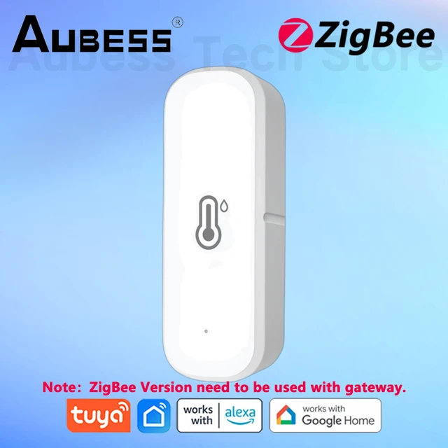 AUBESS Tuya ZigBee/WiFi Temperature Humidity Sensor Home Connected ...