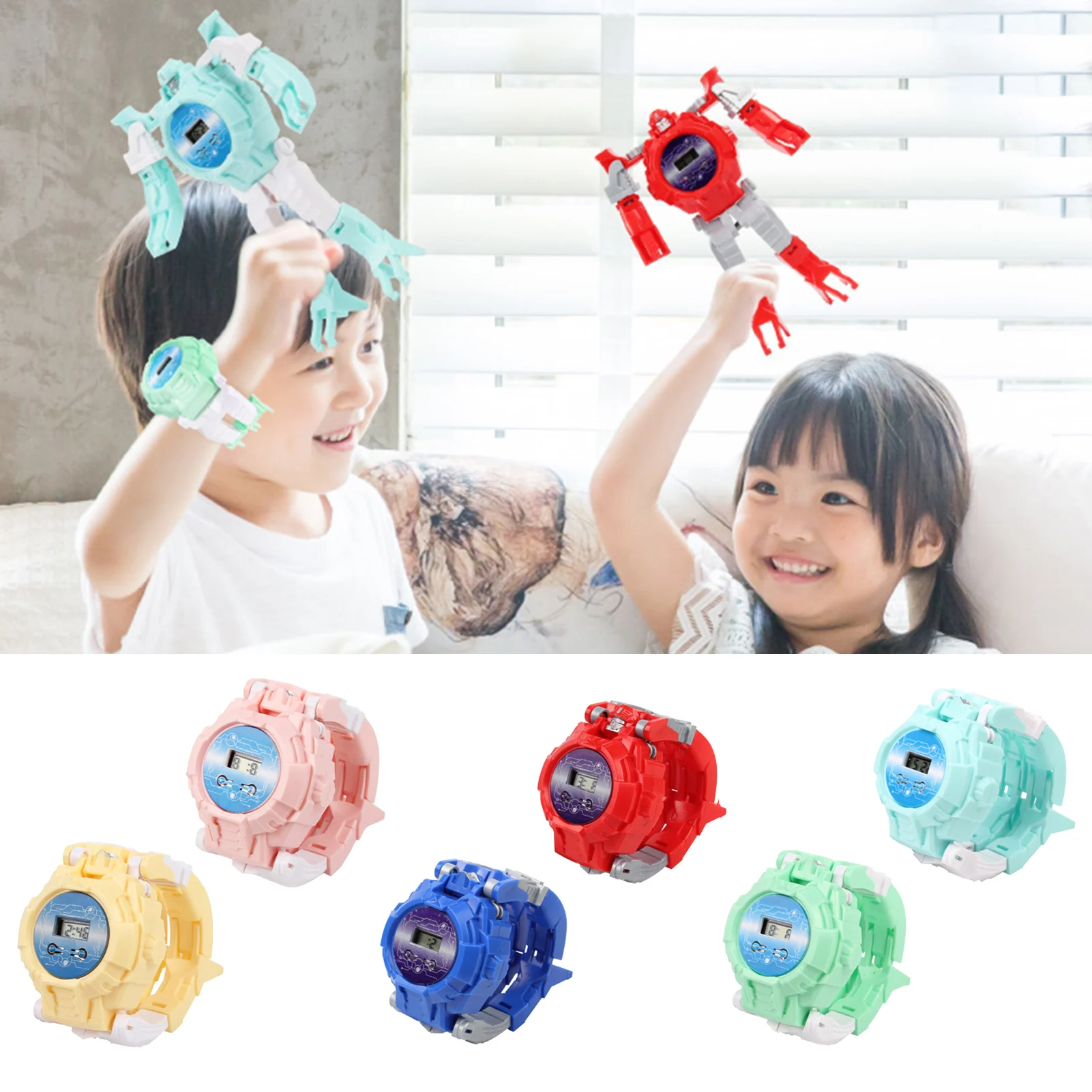 Creative Robot Transforming Kids Watch Transformation Toys - Welcome