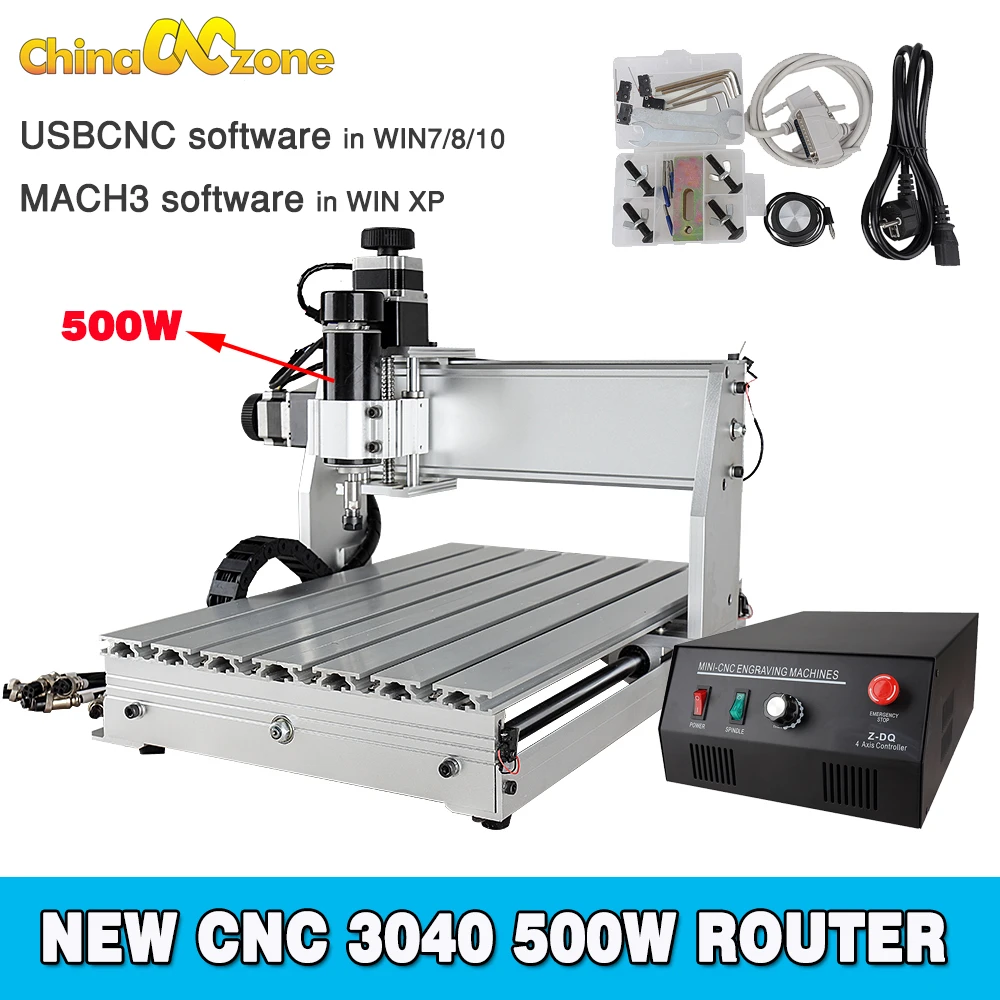 CNC 3040Z-DQ 3-axis mini CNC milling machine Engraver Engraving Milling ...