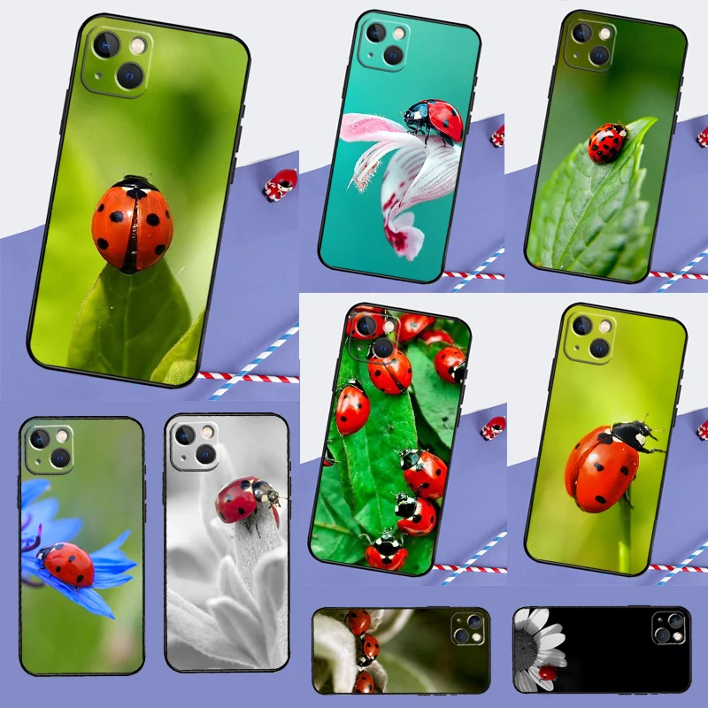 Seven Star Ladybug Phone Case For iPhone 14 11 12 13 Pro Max Mini X XR ...