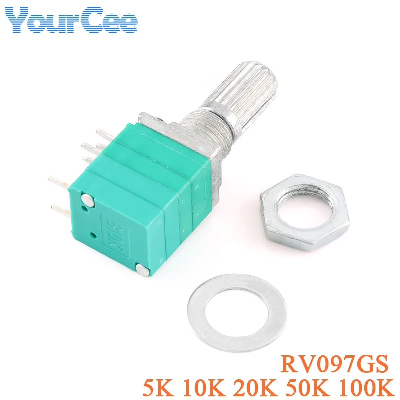 5pcs RV097GS Dual Switch Switching Capacity Potential Rotary ...