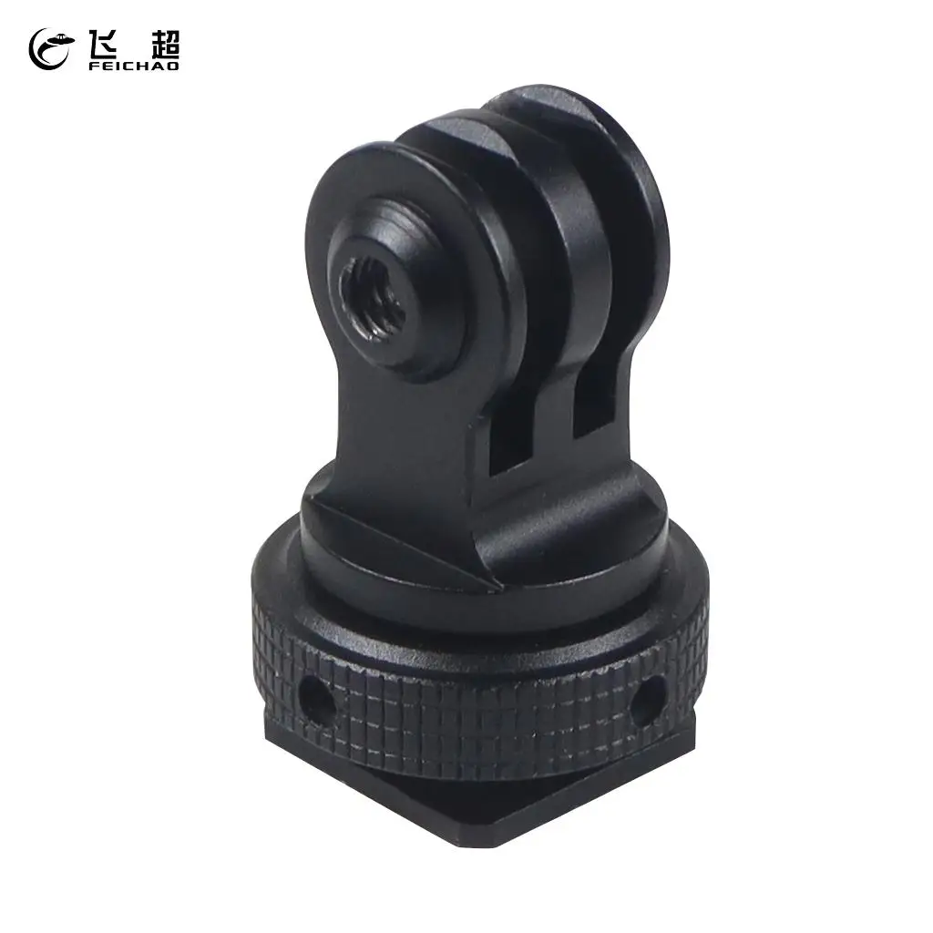 Aluminum-Alloy-360-Swivel-Hot-Cold-Shoe-to-Action-Camera-Tripod-Mount ...