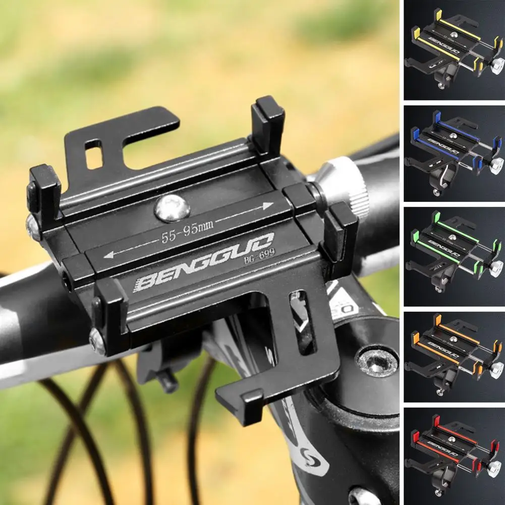 Bicycle-Phone-Holder-Adjustable-Knob-Handlebar-Motorbike-Cell-Phone ...