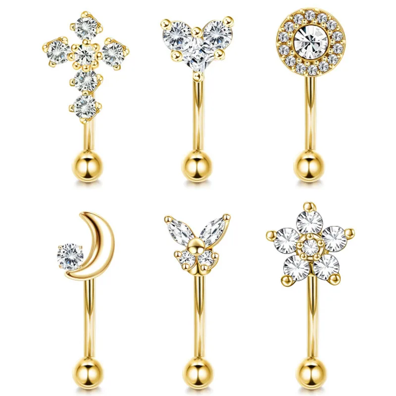 EyebloggRings-Rook-Piercing-Bijoux-Acier-Inoxydable-Barbell-Incurv ...