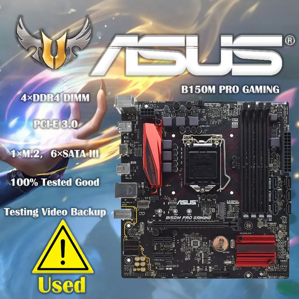 ASUS-B150M-PRO-GAMING-LGA-1151-Intel-B150-B150M-Desktop-PC-Motherboard ...