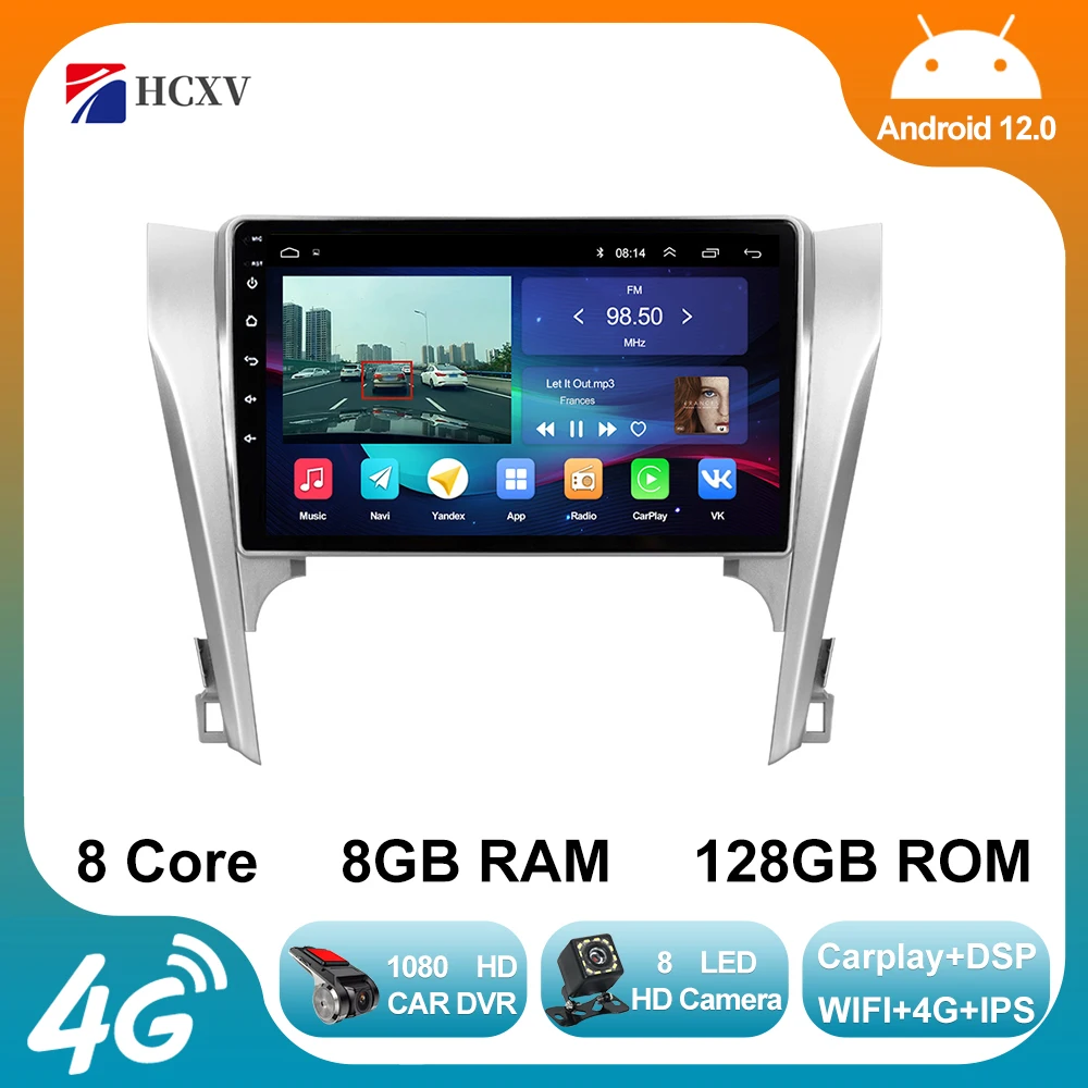 Android-11-0-Auto-Carplay-Car-Radio-For-Toyota-Camry-8-50-55-2012-2017 ...