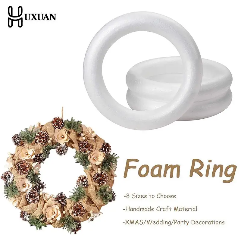 1pcs-Polystyrene-Foam-Wreath-Ring-Christmas-Wreath-For-DIY-Christmas ...
