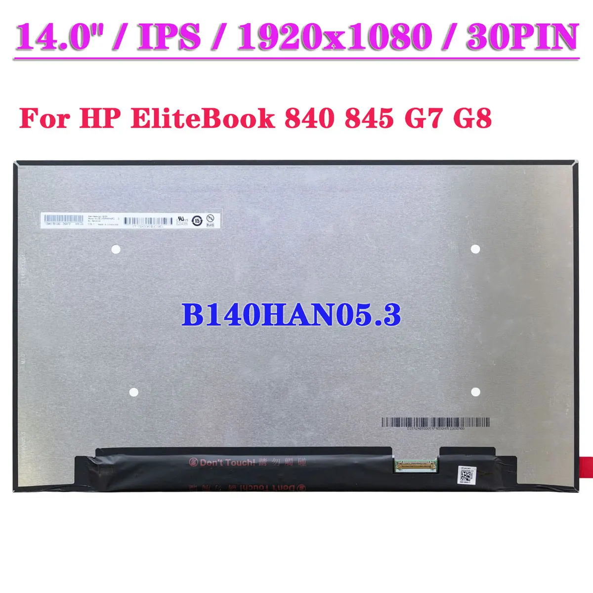 IPS-14-0-Laptop-LCD-Screen-B140HAN05-3-For-HP-EliteBook-840-845-G7-G8 ...