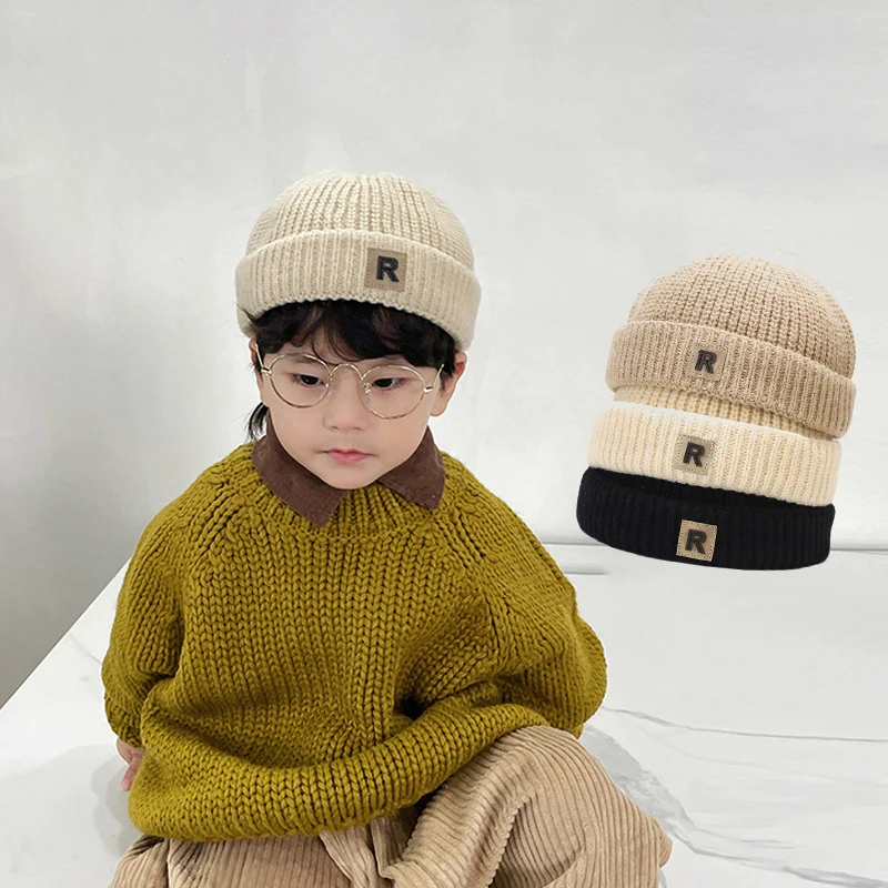 Korean-Baby-Beanie-Knitted-Hat-Toddler-Hip-Hop-Skullcap-Autumn-Winter ...