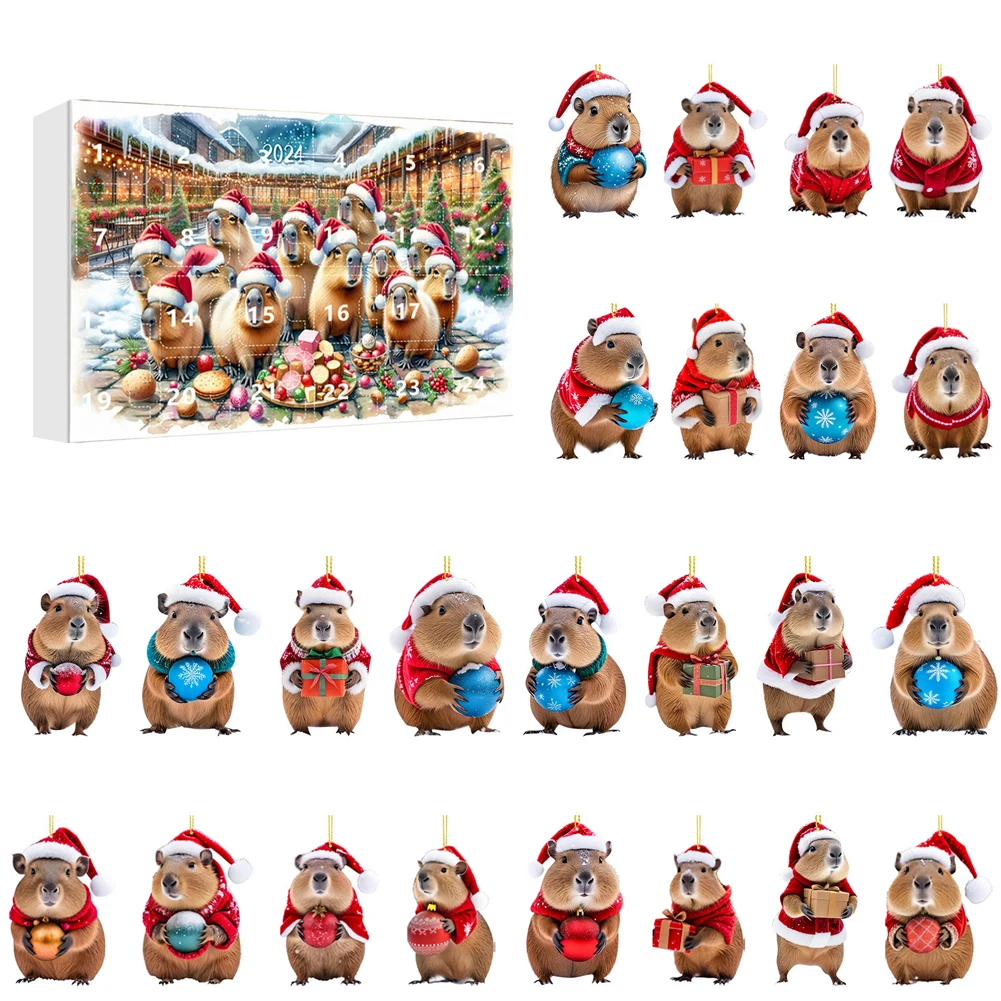 Advent Calendars 24-Day Capybara Advent Calendar With Collectible ...