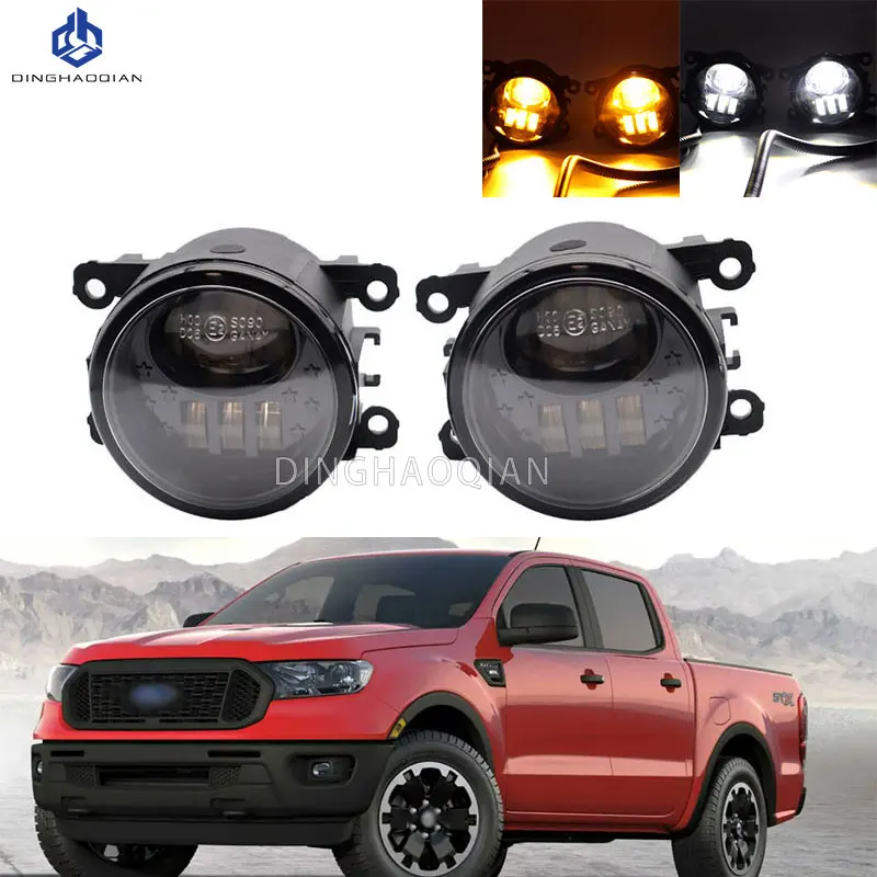 1Pair-Car-Front-Foglight-Fog-Lamp-Daytime-Running-Lights-For-Ford ...