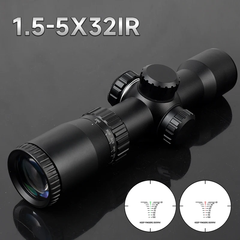 1-5-5X32-Professional-Riflescope-Red-Dot-Green-Illuminated-Optical ...