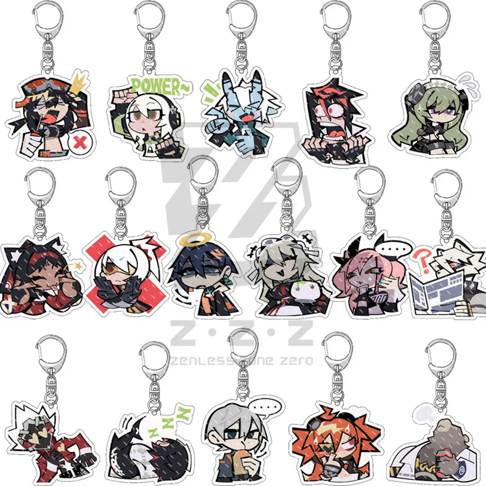 New-Zenless-Zone-Zero-Nicole-Ellen-Joe-Von-Lycaon-Game-Keychain-Cute ...