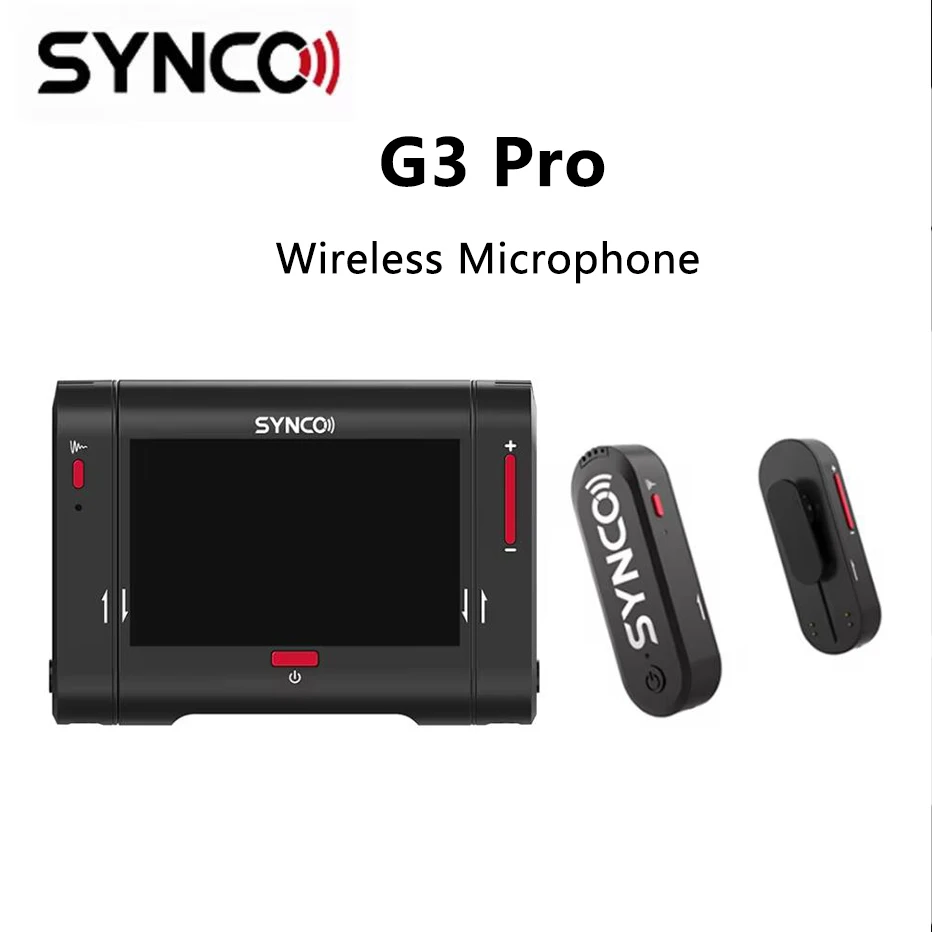 SYNCO-G3-Pro-Wireless-Microphone-250m-range-Three-Channels-Noise-reduction-Touchscreen-for-Phone ...