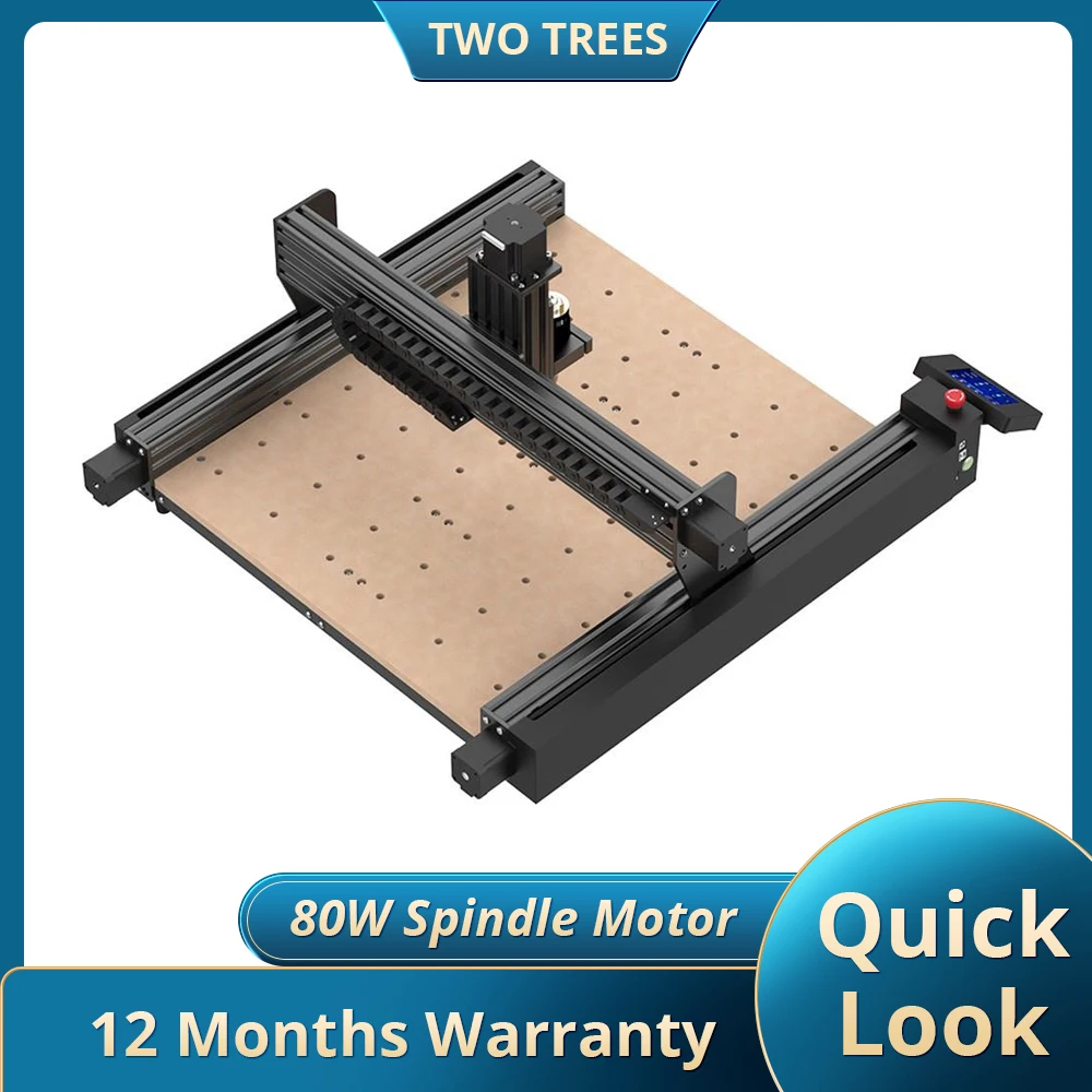 TWO-TREES-TTC-450-CNC-Router-Machine-80W-Spindle-Motor-3-Axis-Movement ...