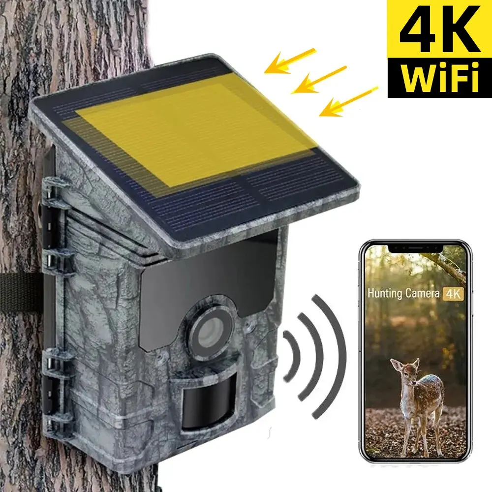 4K-HD-Hunting-Trail-Trap-Camera-Night-Vision-WiFi-Solar-Panel-Powered ...