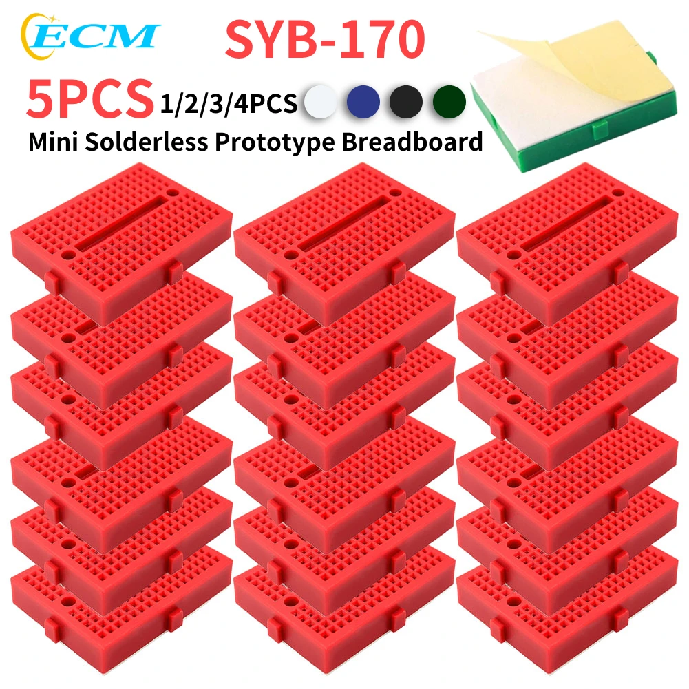 SYB-170-170-Holes-Mini-Solderless-Prototype-Breadboard-Breadboard-Prototype-PCB-Bread-Board ...