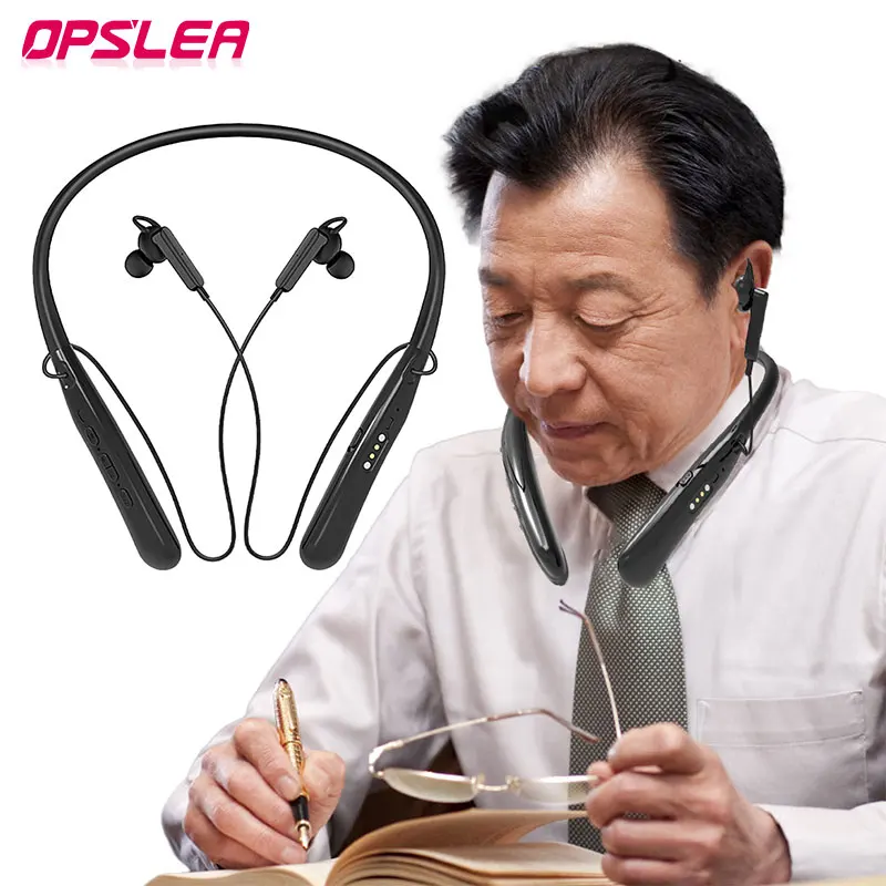 Hearing Aids for Deafness Bluetooth Rechargeable Neck Wear Elderly ...