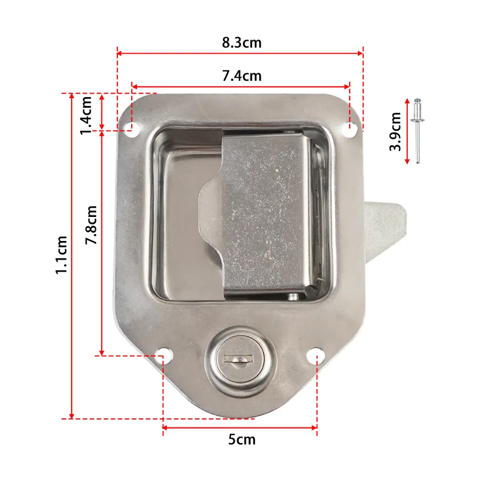 Husky Tool Box Lock Replacement Truck W/ 2 Key Stainless Steel Truck ...