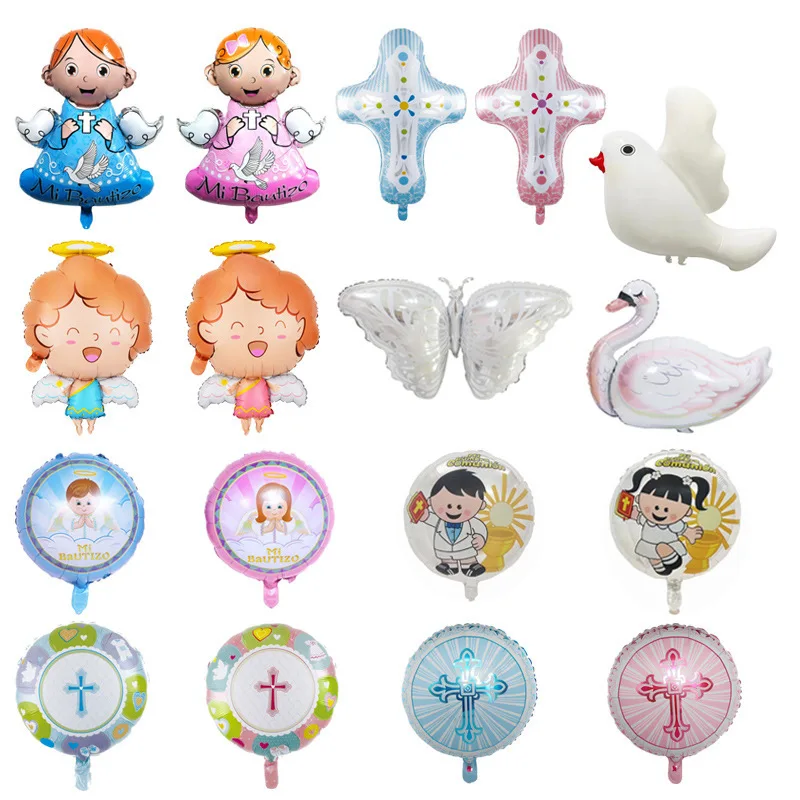 1pc-Easter-Cross-Foil-Helium-Balloons-Christening-First-Communion ...