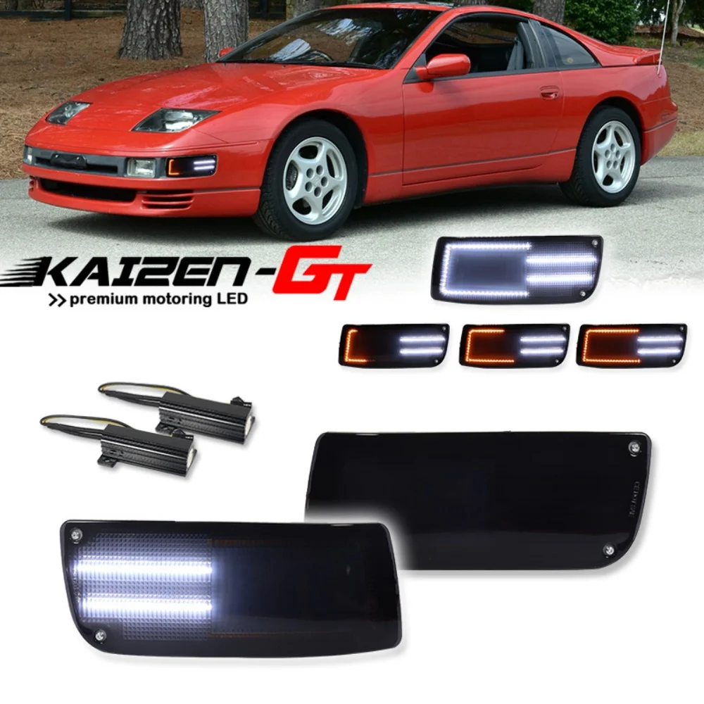 Switchback LED Car Front Bumper Amber Sequential Turn Signal Lights w ...