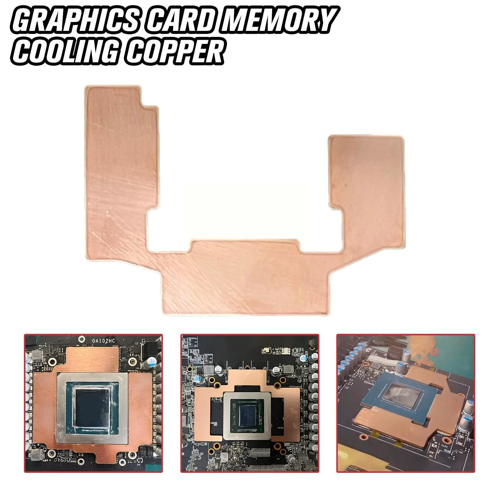 GPU-VRAM-Heatsink-Copper-Graphics-Card-Copper-Heatsink-Cooler-Thermal ...