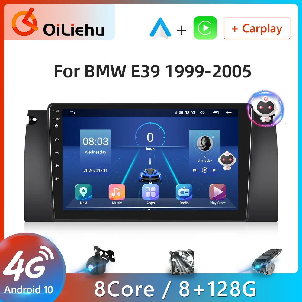 OiLiehu Android Car Radio Carplay Multimedia Player For BMW X5 E53 E39 ...
