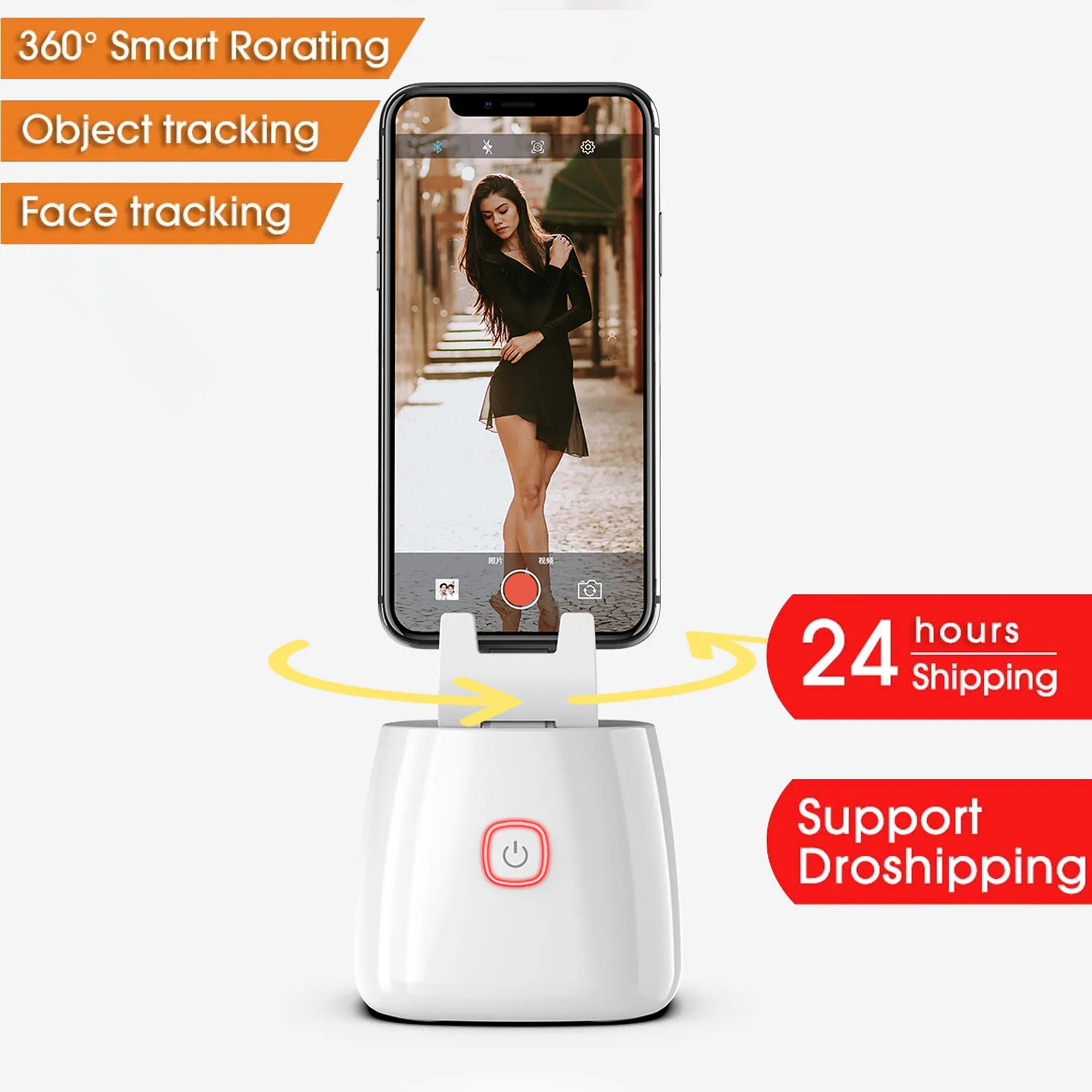 Portable-All-in-one-Auto-tracking-Holder-Selfie-Stick-360-Rotation-Auto ...