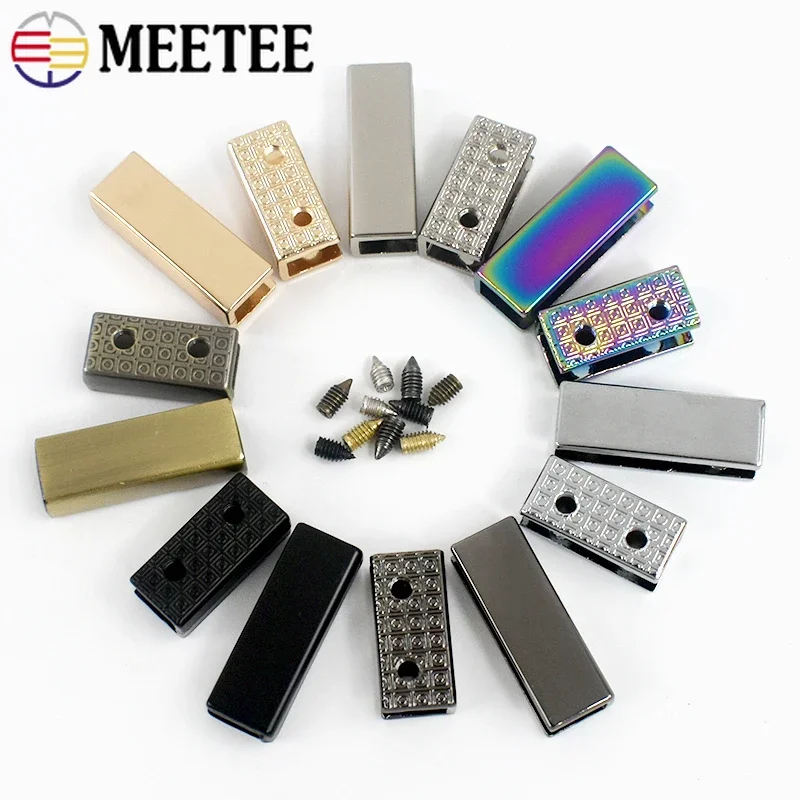 5-30Pcs-19x9-25x9mm-Metal-Buckle-for-Bag-Strap-Edges-Corner-Screw-Clip ...
