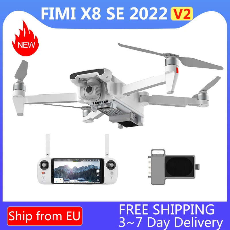 Fimi – Drone X8 Se, Version 2022, 10km Rc, Fpv, Cardan 3 Axes, 4k ...