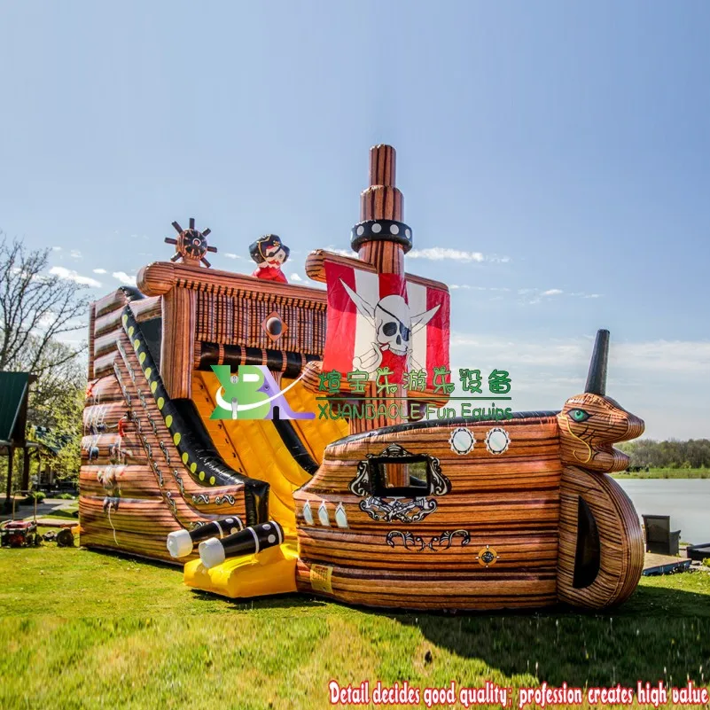 Attractive-Pirate-Ship-Slide-Inflatable-Kindergarten-Baby-Games-Blow-Up ...